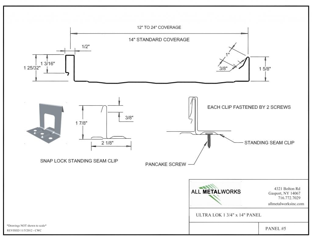 PANEL 5 ULTRA-LOK PANEL PROFILE | All Metal Works