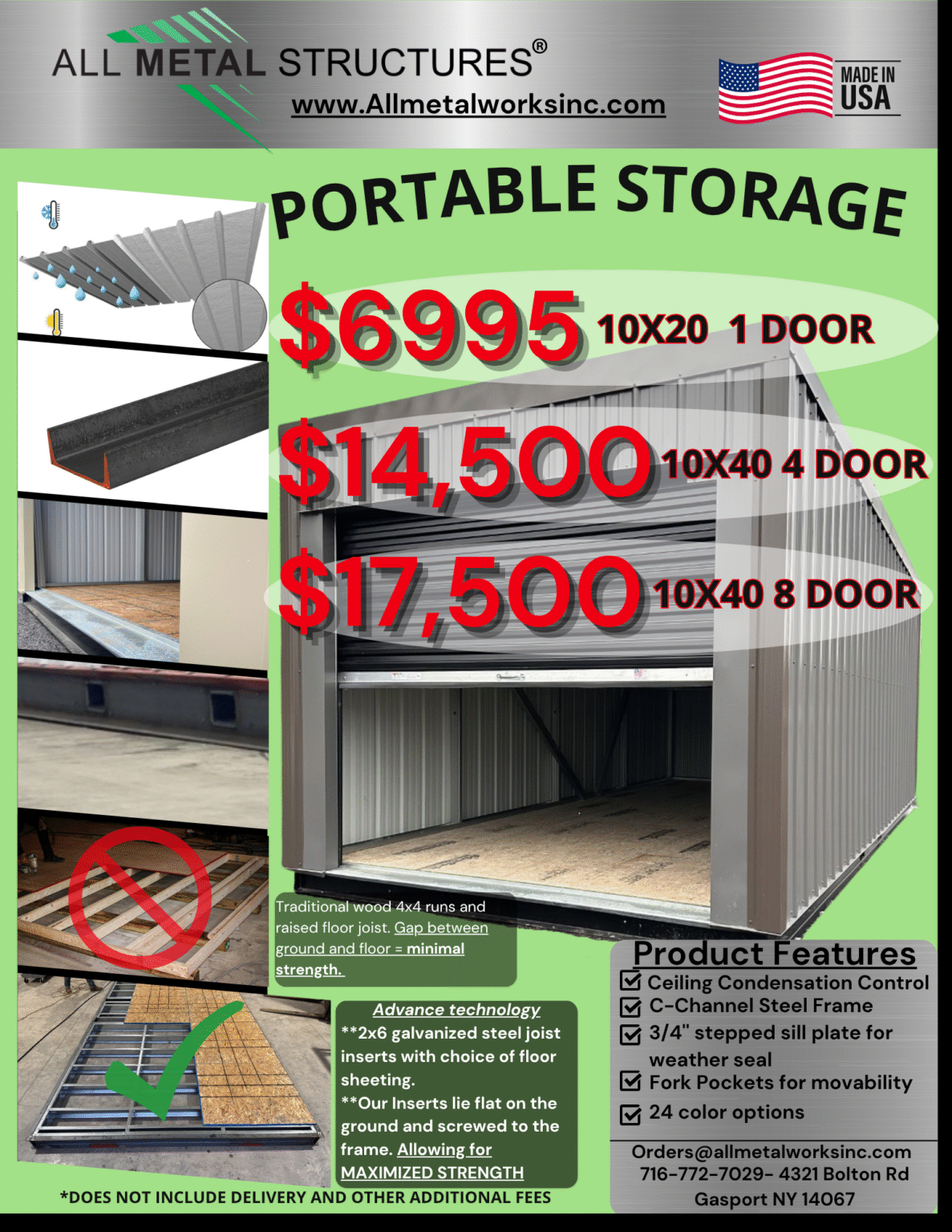 All Metal Works - Gasport, NY - Portable Storage Units